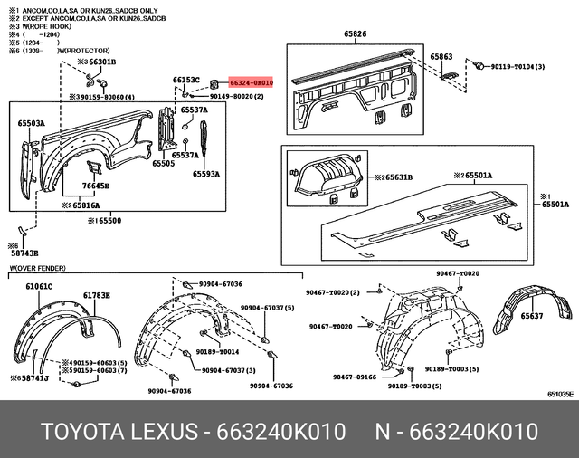 toyota 663240k010 online kaufen | eBay