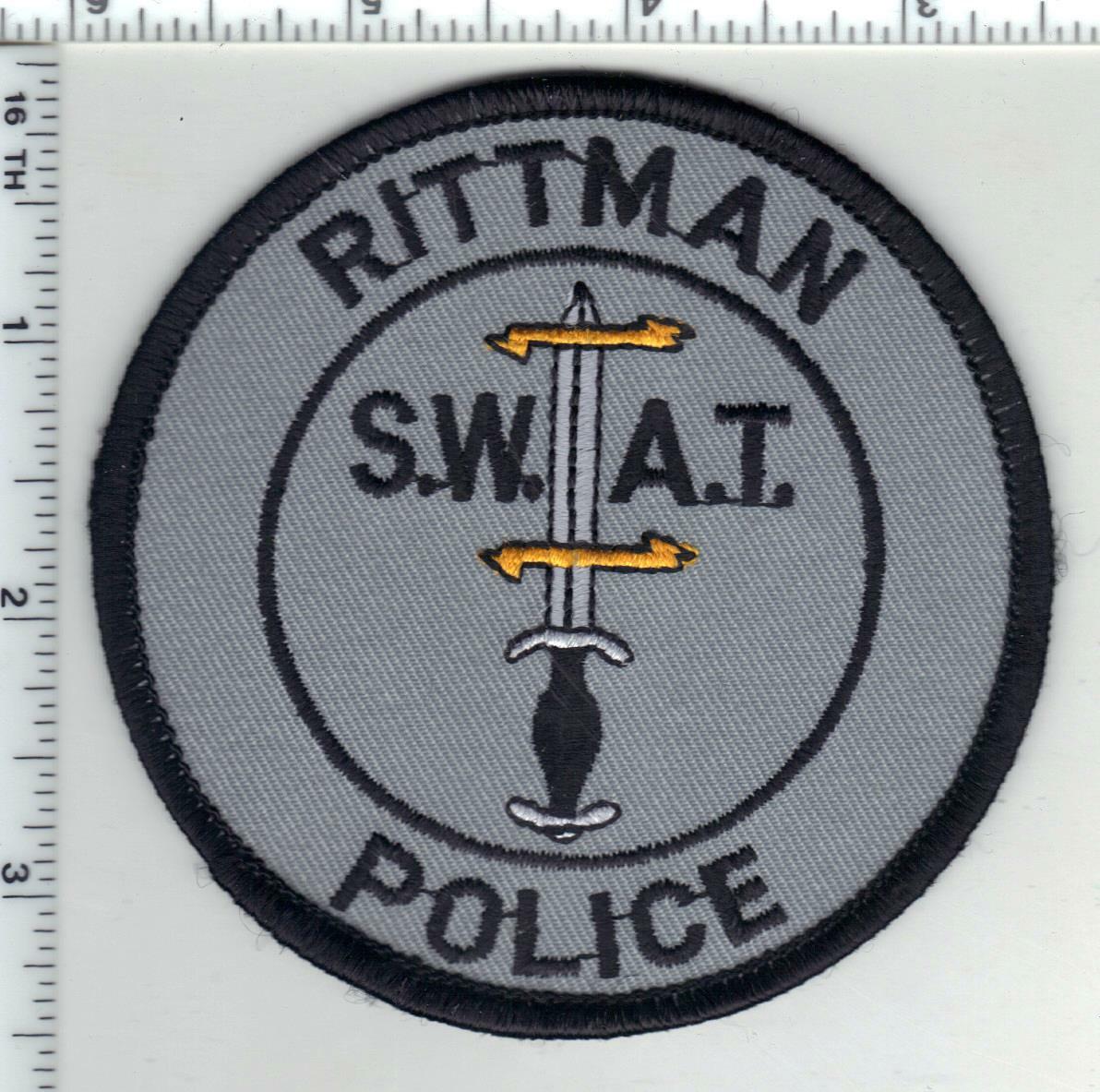 Rittman Police (Ohio) 1st Issue SWAT Shoulder Patch | eBay