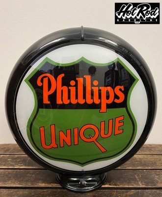 PHILLIPS UNIQUE Reproduction 13.5" Gas Pump Globe - (Black Body) | eBay