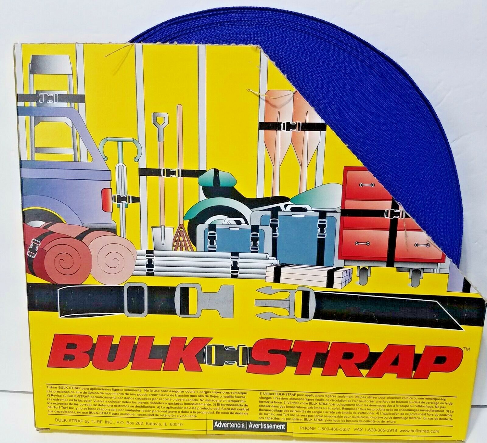 Bulk-Strap polypropylene BLUE 200 lbs. Capacity Webbing 1 in. x 300 ft ...