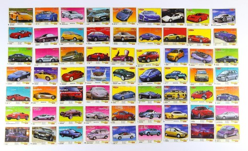 Turbo Gum Cards Kent Gida Lot 63 PCS Sport & Classic Cars Bubble Gum ...