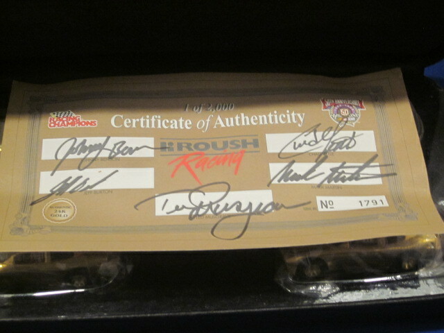 NASCAR 50th Anniversary 1948-1998 RACING Race Car CHAMPIONS 24K GOLD ...