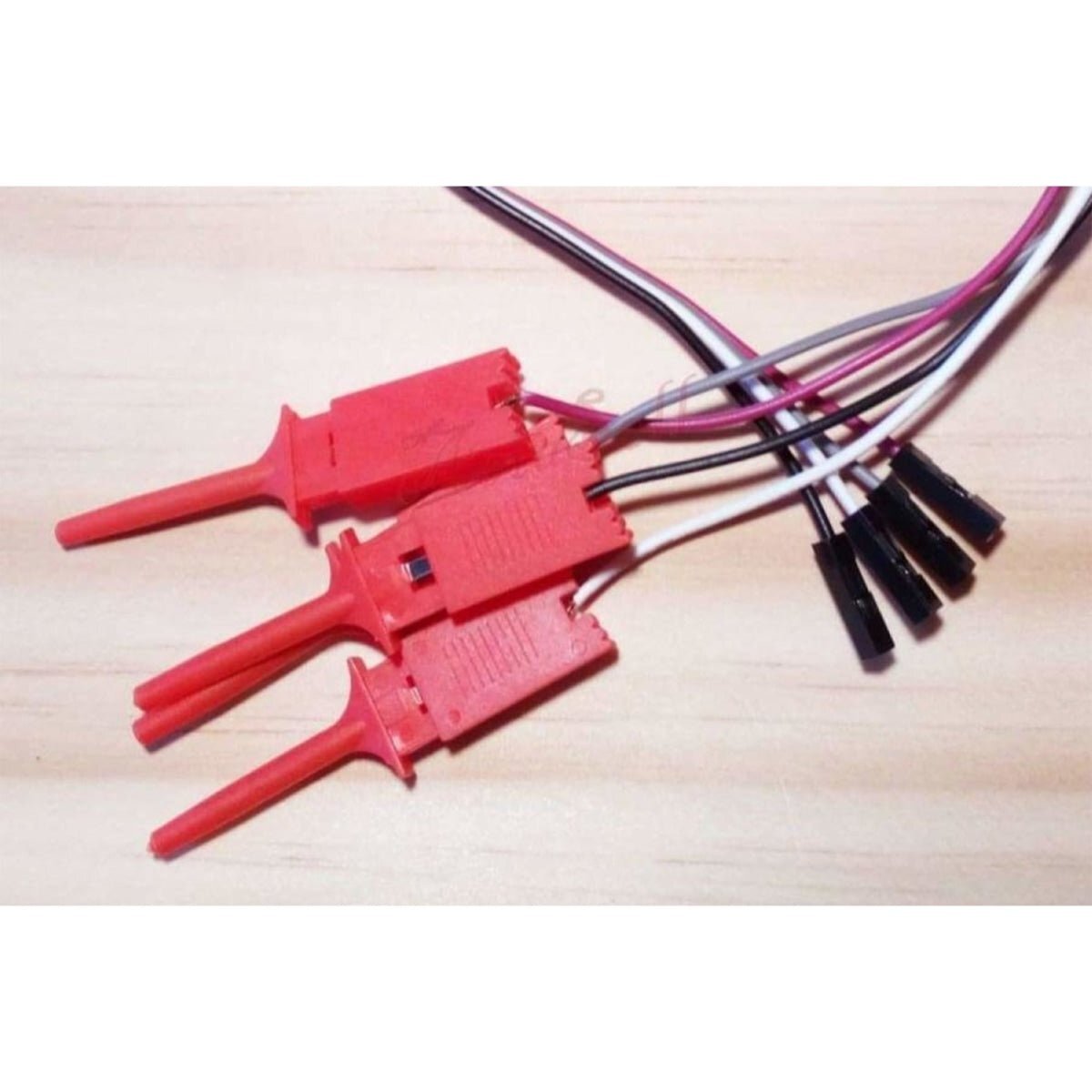 5pcs Mini Probe SMD IC Test Hook Clip Jumper Cables Cable Testing ...