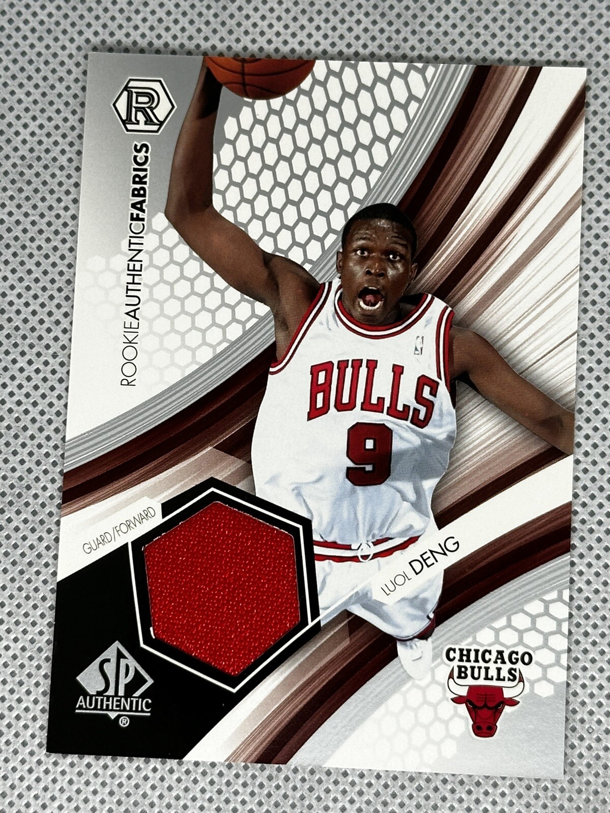 Luol Deng - 2004-05 Upper Deck SP Authentic Rookie Fabrics Jersey RC ...
