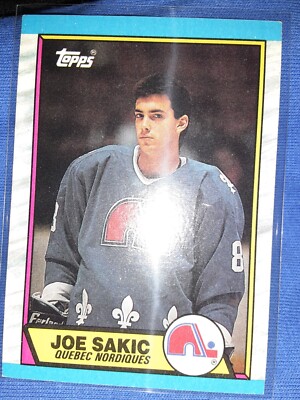 1989-90 Topps Hockey Rookie #113 JOE SAKIC Quebec Nordiques RC NM-MT ...