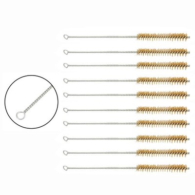 10pcs Steel Wire Tube Cleaning Brushes Stainless Cylinder Brush 10mm to ...