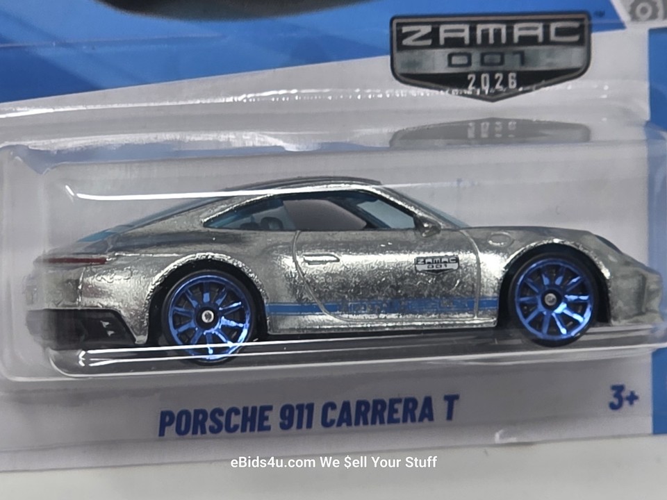 🔥HOT WHEELS🔥 ZAMAC Porsche 911 Carrera T Factory Fresh 1/5 & 15/250 ...