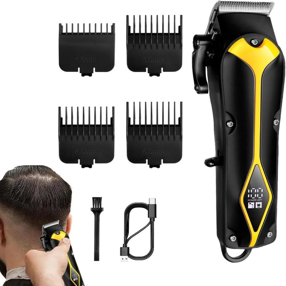 Grooming Wireless Men's Hair Trimmer Clippers Low Noise Waterproof ...