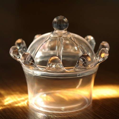 (Transparent)12PCS Crown Shape Candy Boxes Wedding Favor Party Plastic ...