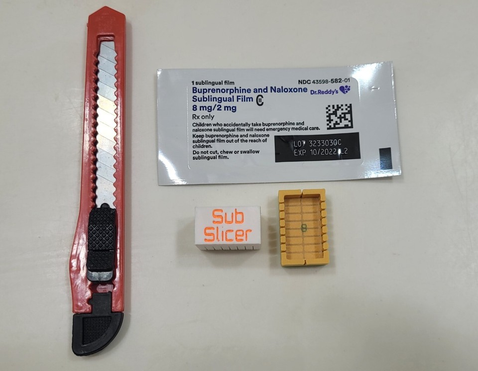 SubSlicer Set of 2 Suboxone Cutter 8/2mg Strips Exact Dose Tapering W ...