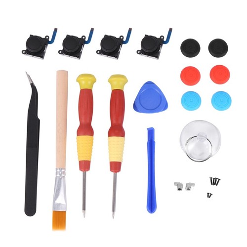 (4 Pack) 3D Analog Stick Repair Kit for Switch with Metal Buckles ...