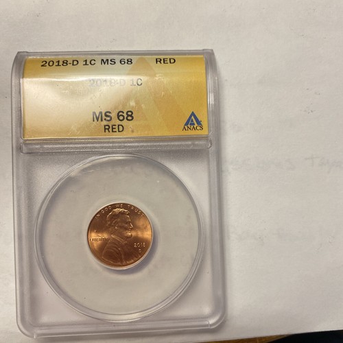 2018 D MS 68 ANACS Lincoln Shield Cent Red Penny | eBay