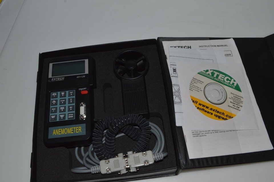 EXTECH Instruments ANEMOMETER MODEL 451126 - NEW IN BOX? (SGZ70) | eBay
