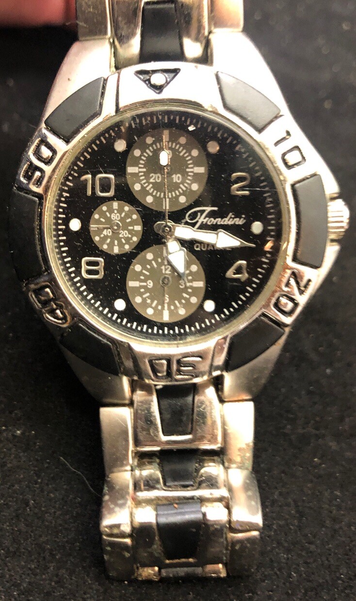 FONDINI: Black, Metal, Watch. @56 | eBay