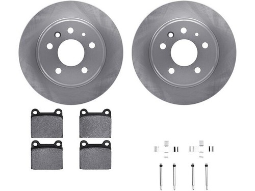 For 1986-1989 Mercedes 560SL Brake Pad and Rotor Kit Dynamic Friction ...