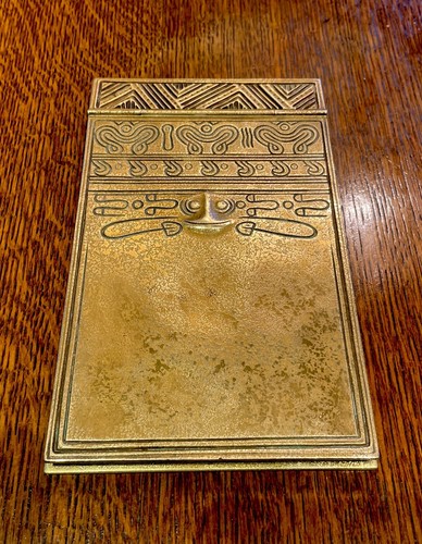 Antique Tiffany Studios New York #1188 American Indian Notepad Holder ...
