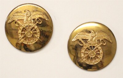 U.S. Army Enlisted Collar Pin set 7699: Quartermaster pair - semi-domed ...