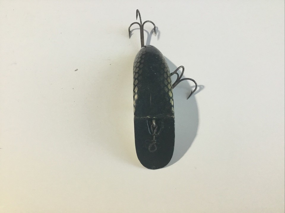 Vintage S3 Helin Flat Fish Crank Bait Fishing Lure Wooden Surface. | eBay