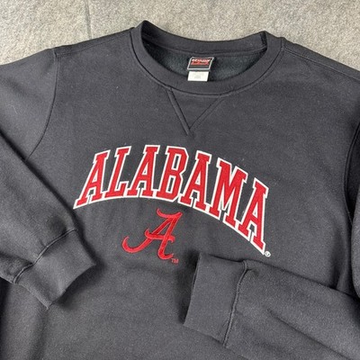 Alabama Crimson Tide Crewneck Sweatshirt Mens Large Black Logo Football ...