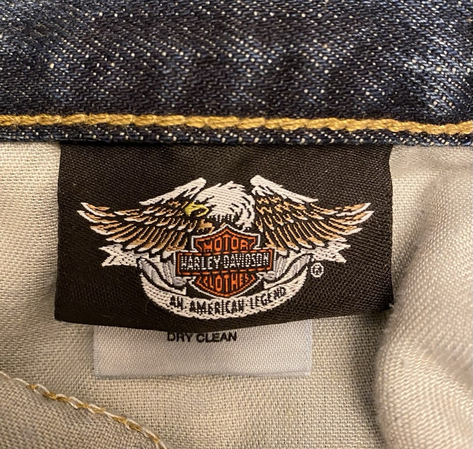 Harley Davidson Mens Jeans 40 x 36 Zip Fly Medium to Dark Wash Denim | eBay