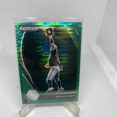 2021 Panini Chronicles Prizm Draft Picks Green Pulsar Mason Auer # ...