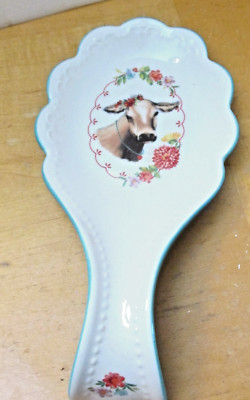 The Pioneer Woman Sweet Romance Cow Spoon Rest Stoneware Farmhouse ...