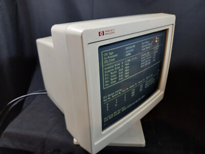 Retro VGA CRT Bildschirm Hewlett Packard PC Computer 14 Zoll 1994 MS ...