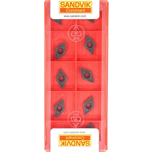 10 SANDVIK DCMT 070204-UM - Grade 4035 CNC Lathe Coated Carbide Turning ...
