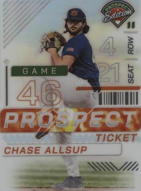 2024 Panini Prospect Edition - Chase Allsup #75 Ticket Stub Holo Prizm ...