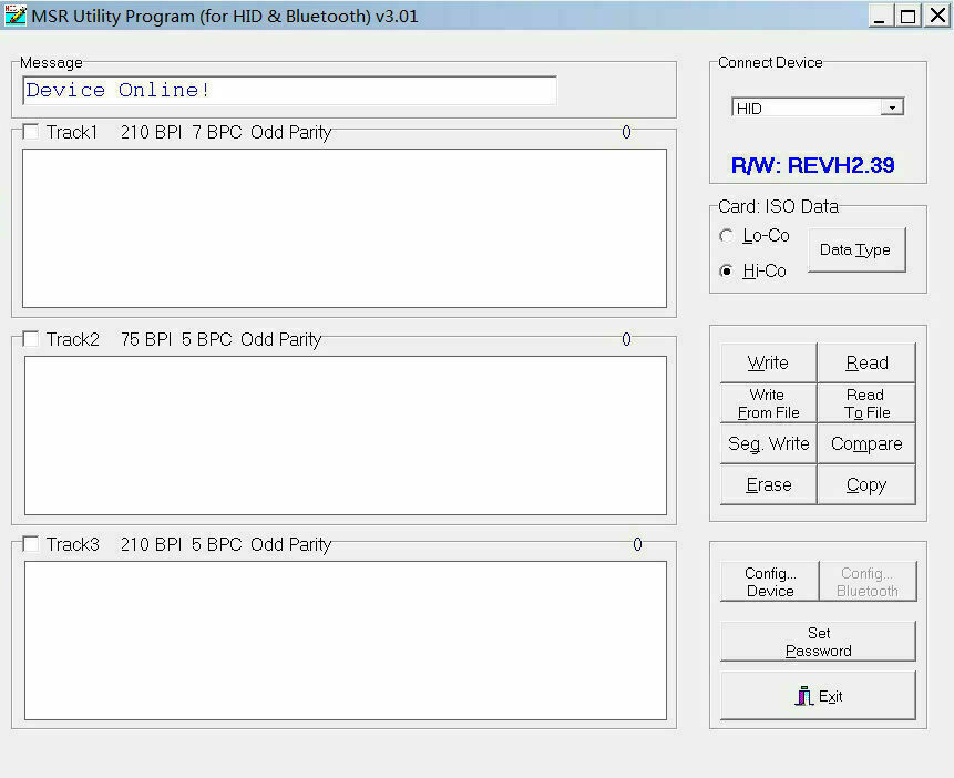 MSR605X USB card Magcard reader writer compatible windows Mac msr206 ...