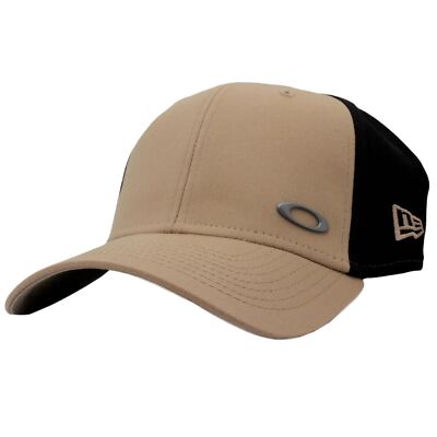 Oakley Tinfoil Cap Mens S/M Flex Fit Stretch Light Curry New Era ...
