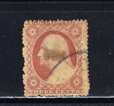 #26 US 3 CENT DULL BRN WASHINGTON-USED-N/G-FINE | eBay