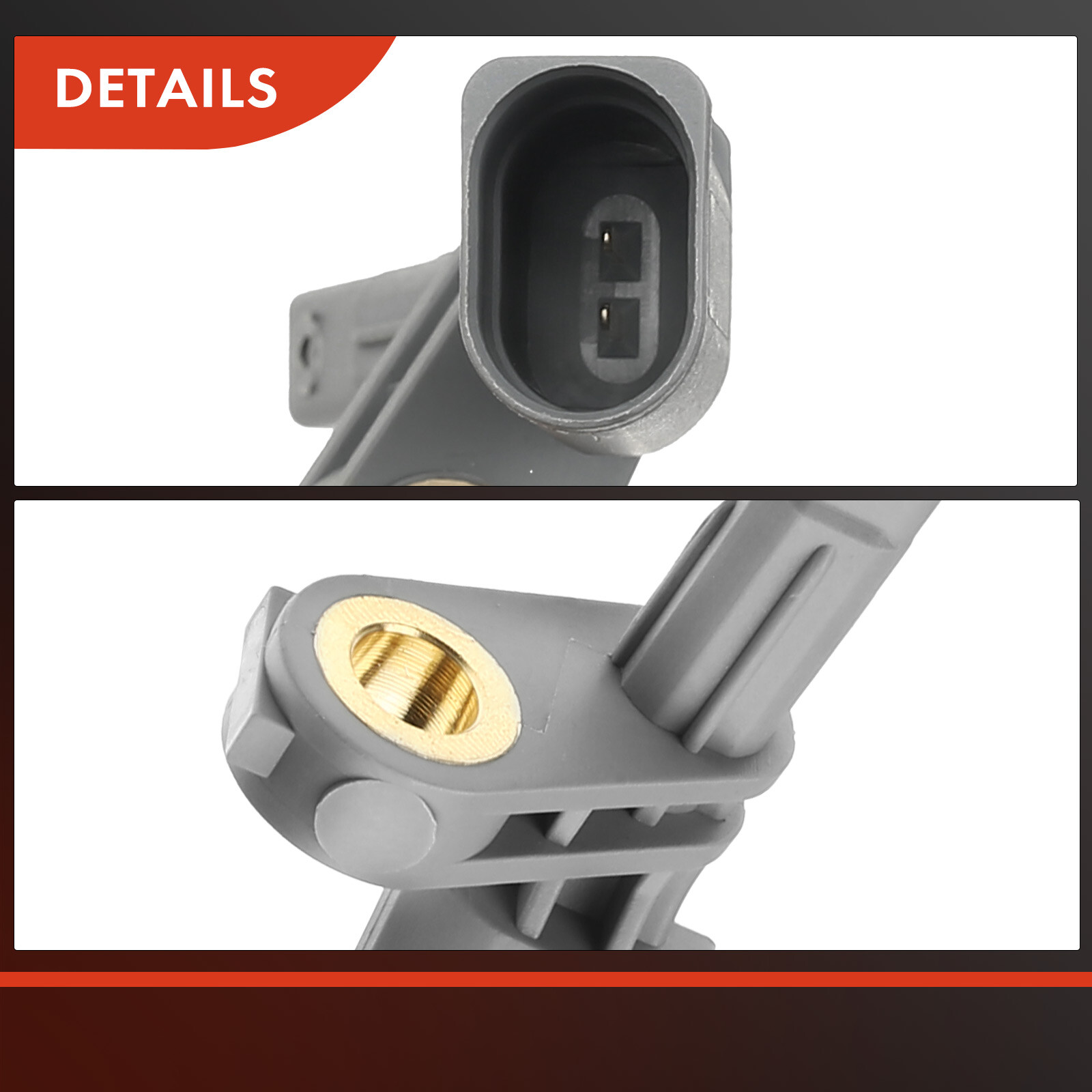 New 4Pcs ABS Wheel Speed Sensor for Audi Q7 2012 2 Pins Front&Rear ...