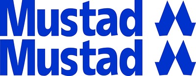 Mustad Stickers 2 x 700 mm x 130 mm Quality Stickers | eBay