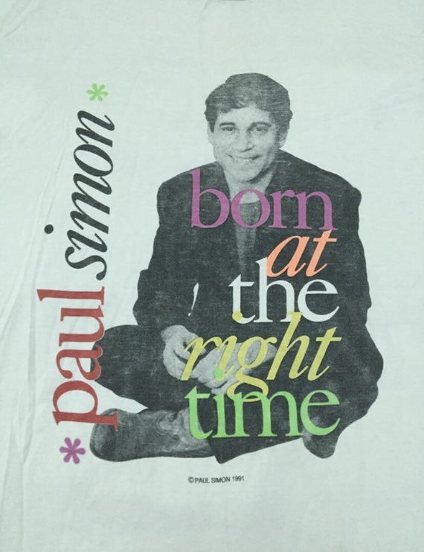 Authentic vintage 1991 paul simon “the boxer” lyric … - Gem