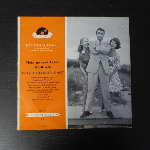 LP "Mein ganzes Leben ist Musik" von Peter Alexander, Polydor J 73534 ...