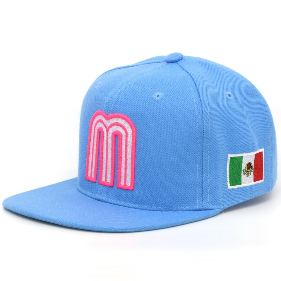 Mexico Snapback Hat Flag 3D M Embroidery Mexico Baseball Acrylic Cap ...