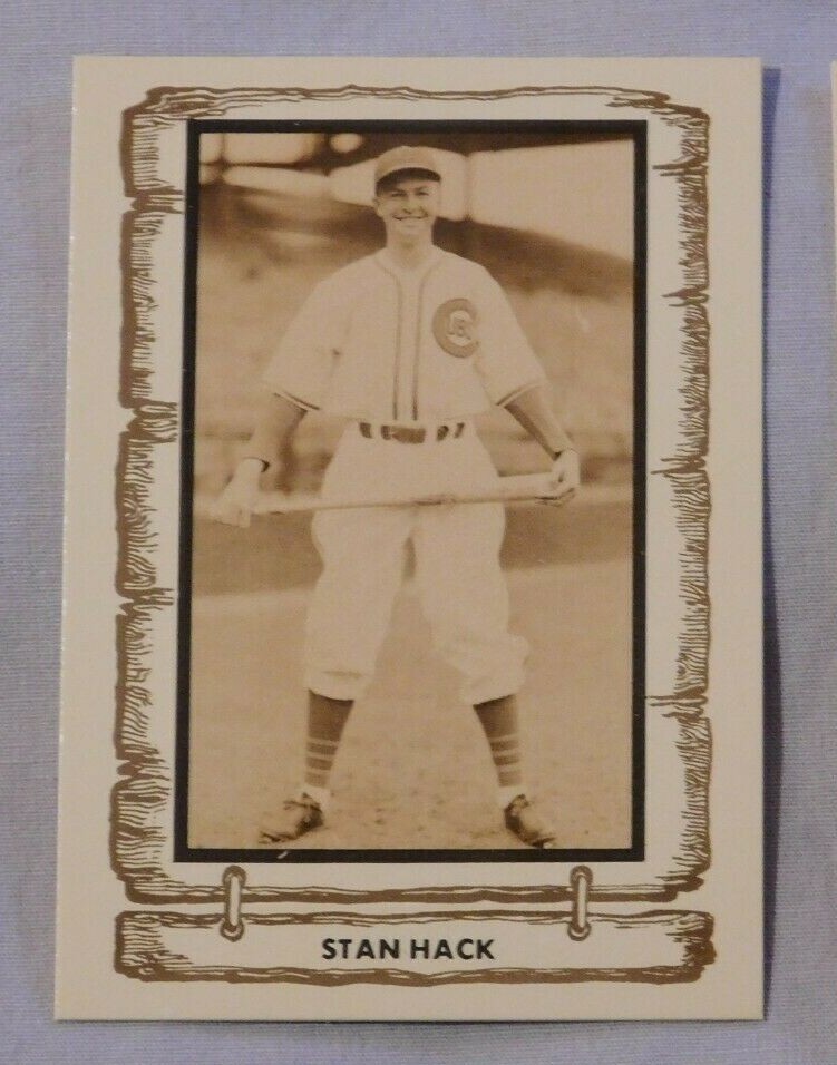 1982 Cramer Sports Baseball Legends Stan Hack Cubs Baseball Card | eBay