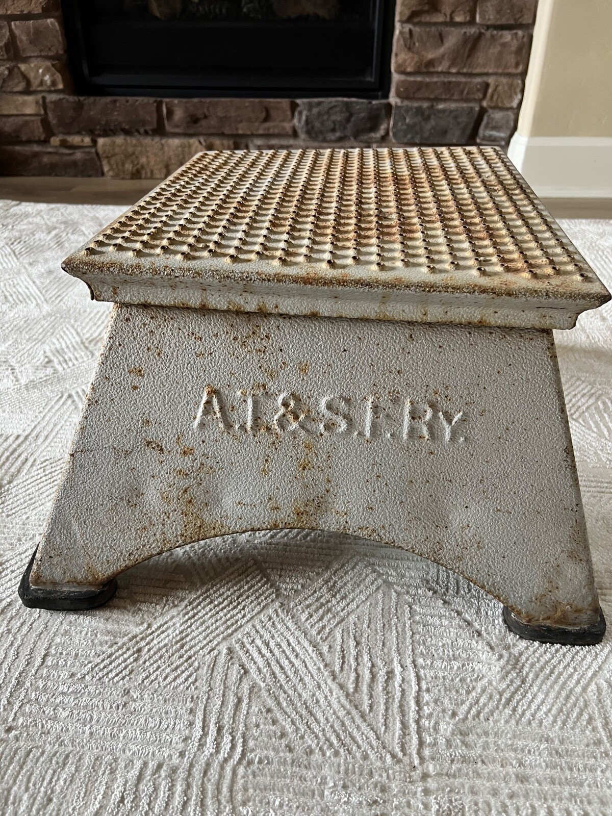 Vintage AT&SF Ry. passenger train step stool | eBay