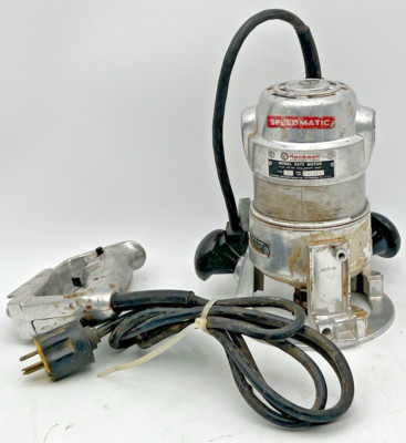 ROCKWELL ROUTER MODEL 5372 115V SPEEDMATIC BASE MODEL 5371 WITH HANDLE ...