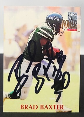 BRAD BAXTER Signed Autographed 1992 Pro Set Power Card #130 New York ...