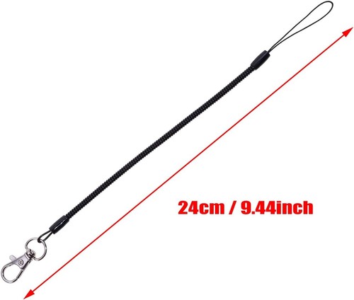 Mini Skater Plastic Elastic Lanyards for Cell-phone Spiral 9.44 Inch ...