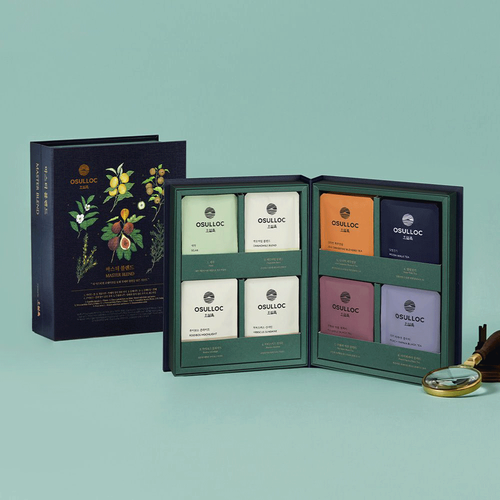 OSULLOC Master Blend Tea Gift Set | 8 Flavors 32 Pyramid Tea Bags ...