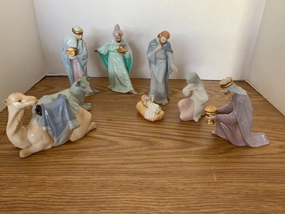 Avon Nativity Set Tom O’Brien Complete 8 Pieces Ox Camel Wise Men ...