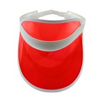 Red Visors 24 Pack Beach Plastic Colored Clear Fun Sun Bingo Dealer ...