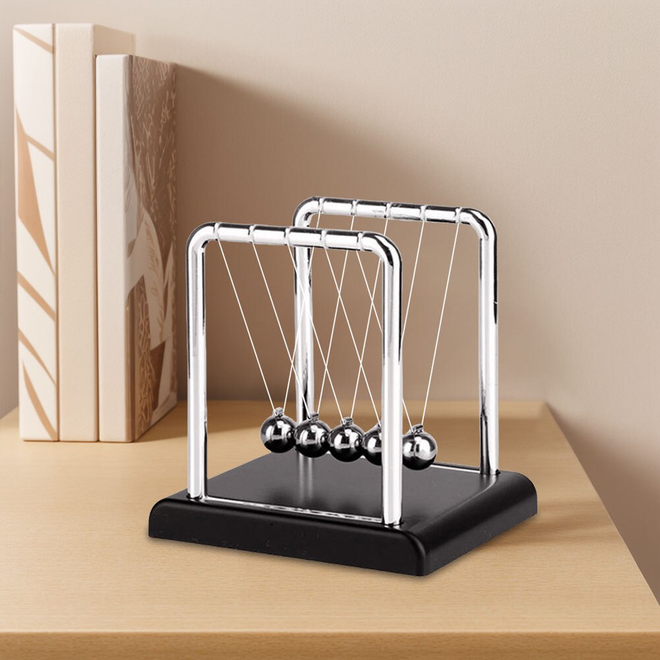 Newton Cradle Balance Steel Balls Physics Science Pendulum Desk Toy ...