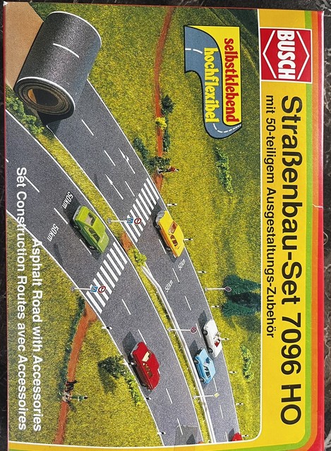 7096 Busch H0 Straßenbau-set Bausatz Kit online kaufen | eBay