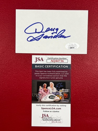 Doug Sanders Signed 3x5 Index Card w/ JSA American Professional Golfer ...