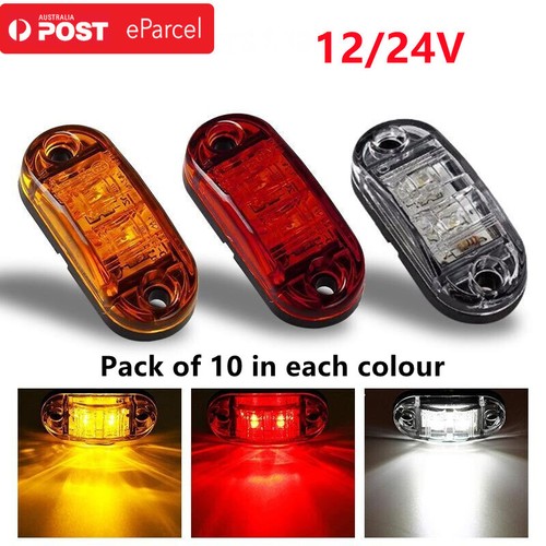 10X CLEARANCE LIGHT LED SIDE MARKER AMBER RED WHITE TRAILER TRUCK ...