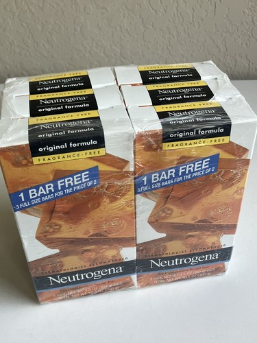 6-Pack Neutrogena Transparent Facial Bar Soap Fragrance Free 18 FULL ...